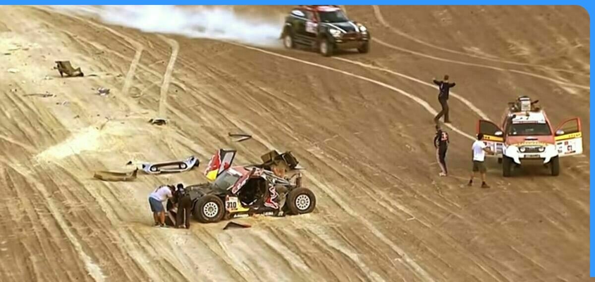 Heftiger Unfall bei der Rallye Dakar: Bryce Menzies crasht Mini