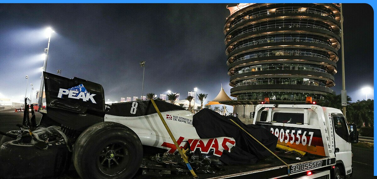 Formel 1 2020: Bahrain GP - Grosjean Horror-Crash