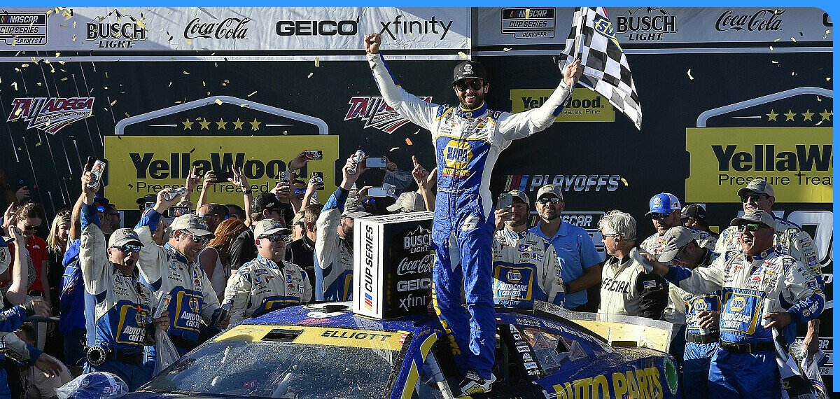 NASCAR Talladega II: Elliott gewinnt Playoff-Rennen 5