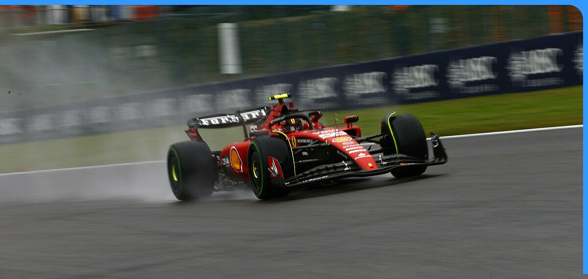 Formel 1, Spa: Sainz gewinnt Qualifying-Generalprobe im Regen