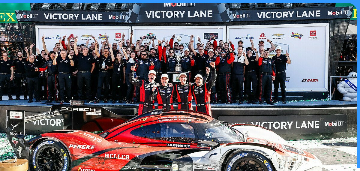 Porsche gewinnt 24h Daytona 2024 mit 2 Sekunden Vorsprung