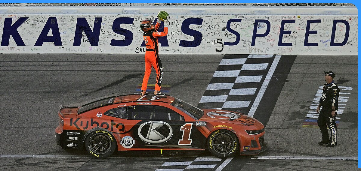 NASCAR Kansas II: Melon-Man Ross Chastain siegt bei Auftakt zur Round of 12