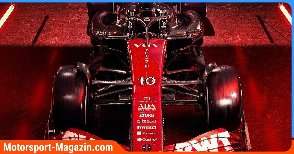 Alpine geht nach Hollywood: F1-Auto in Spa im Sonder-Design für ...