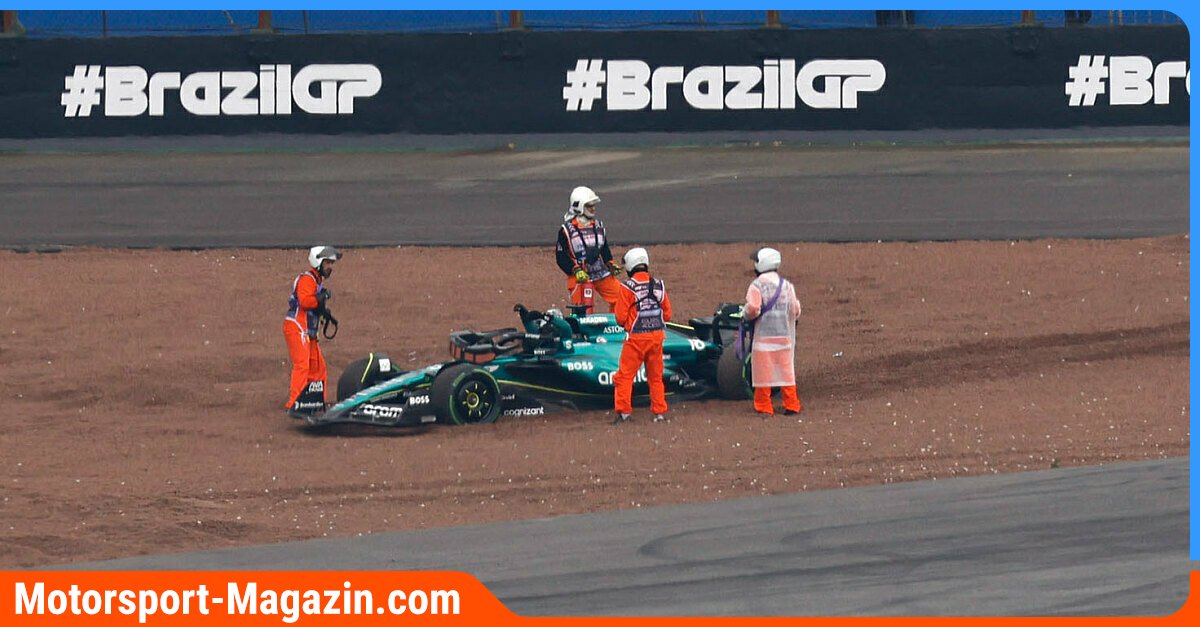 Blamabler Brasilien-Ausfall: Lance Stroll crasht in Aufwärmrunde ...