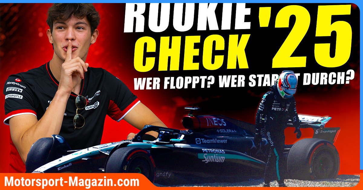 F1 Rookies 2025: Floppt Antonelli? Bortoleto nächster Star?