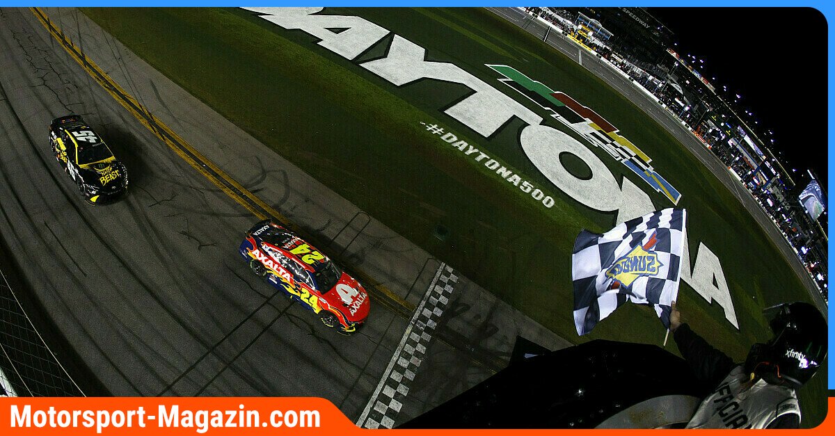 NASCAR: Rennen 1: William Byron gewinnt Daytona 500 zum zweiten Mal in ...