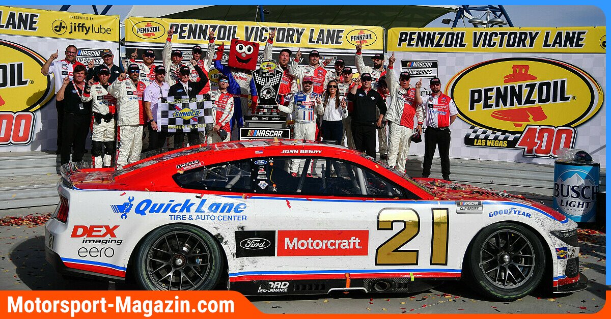 NASCAR Rennen 5: Josh Berry gewinnt sensationell in Las Vegas sein ...