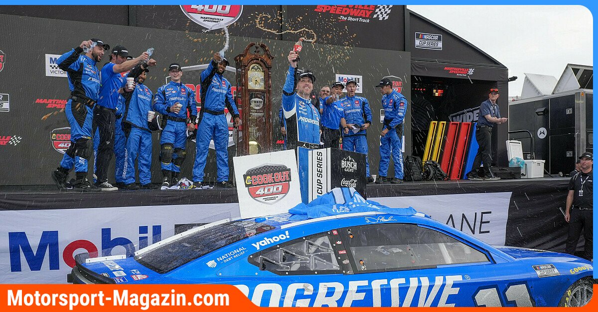 NASCAR Rennen 7: Denny Hamlin siegt in Hot Dog-City