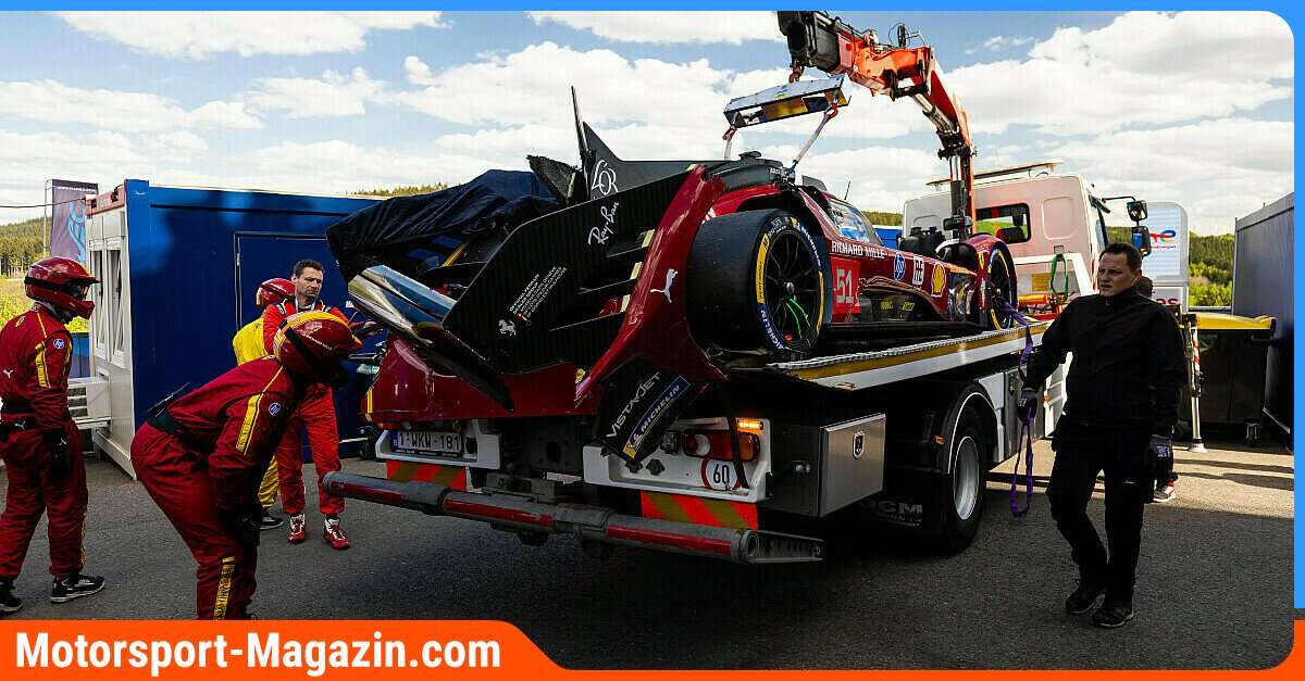 Unfall-Chaos beim 2. WEC-Training in Spa: Dreimal Rot und Alpine-Crash!
