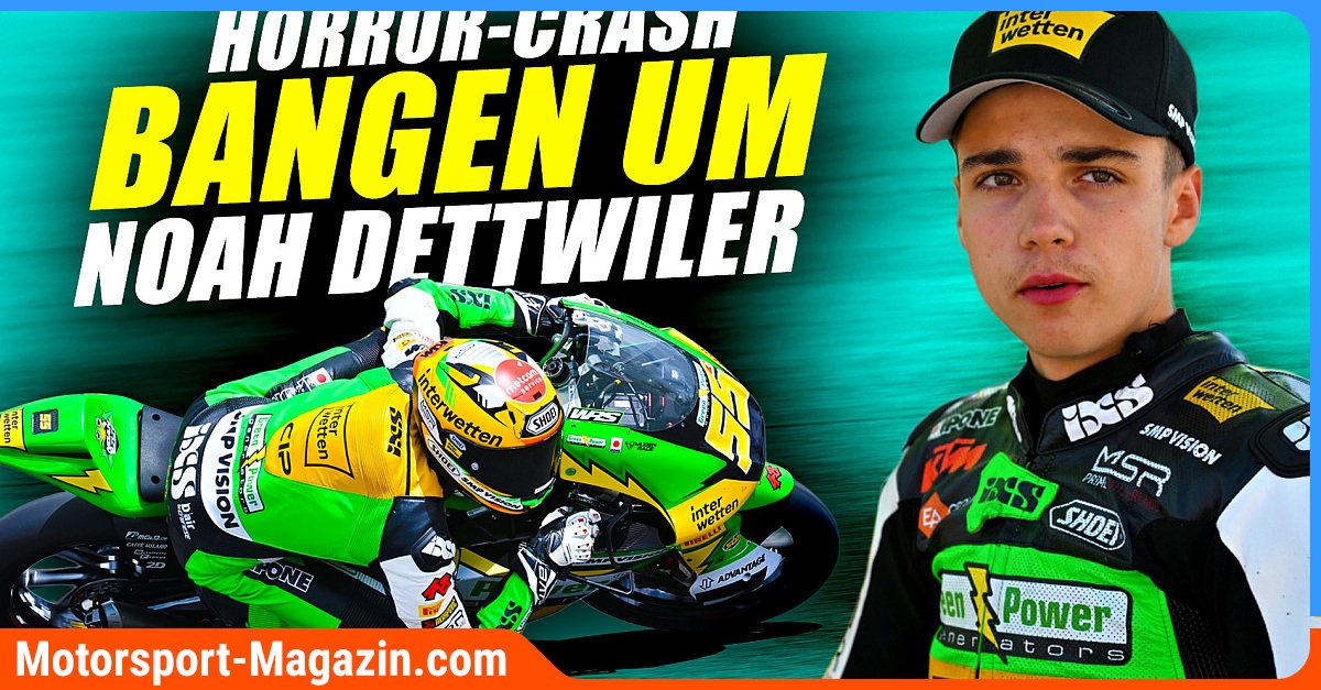 MotoGP - Video: Noah Dettwiler in Lebensgefahr: Bangen um Moto3-Pilot